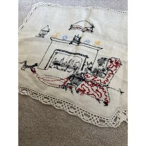 Dining | Vintage Dutch Boy Hand Embroidered Hand Made Dresser Scarf ...